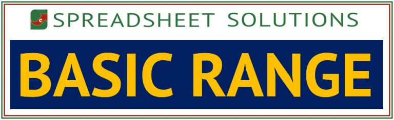Basic Spreadsheet Range | Spreadsheet Solutions