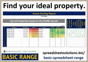 House Hunting Report – £35 | Spreadsheet Solutions