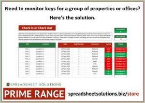 Key Management Solution – £450 | Spreadsheet Solutions