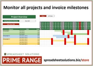 Milestone Payment Monitor – £320 | Spreadsheet Solutions